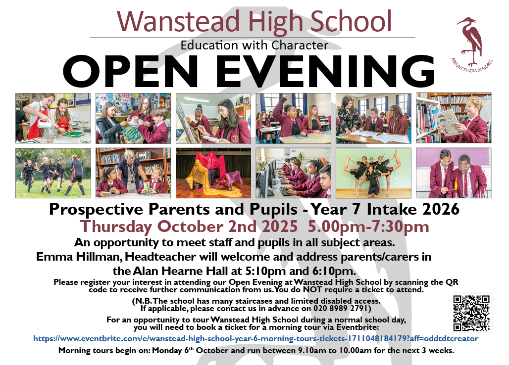Wanstead High School - OPEN EVENING